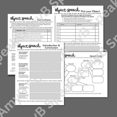 Public Speaking Activities Project Introduction Speech Assignment ...