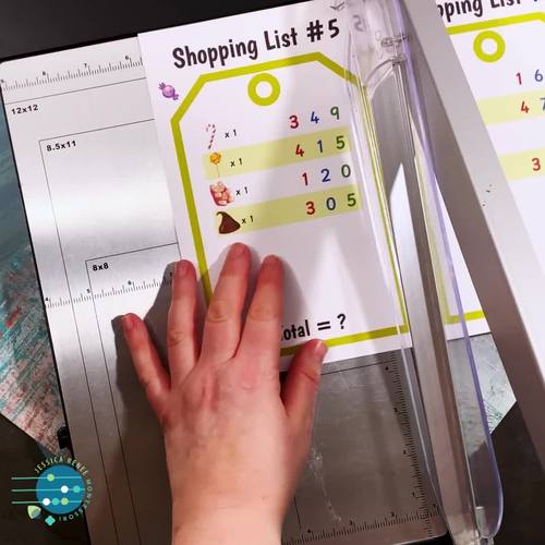 Montessori Math Game Candy Store Shopping Lists by Jessica Renee Montessori