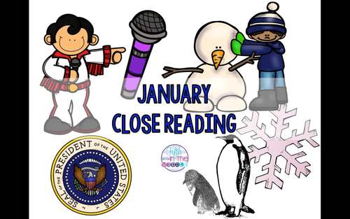 January Nonfiction Close Reading Comprehension Passages and Questions