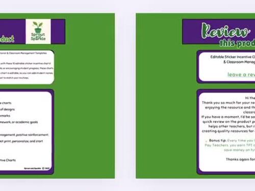 Editable Sticker Incentive Charts: 10 Editable Behavior & Classroom ...