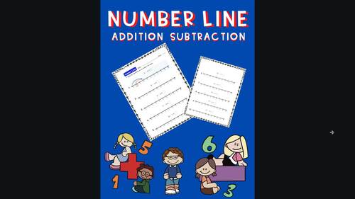 Addition & Subtraction line | Number Line Addition Subtraction | TPT