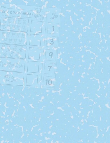 Arctic & Polar Animals Count Cut and Paste Matching Worksheets ...