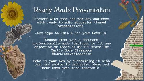 Ready Made Presentation - Literature Historical Fiction Lesson - Ready ...