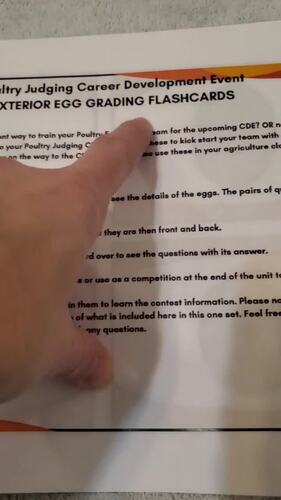 Poultry Judging CDE Egg Exterior Grading | Poultry Science Evaluation ...