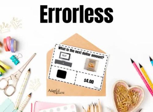 Dollar Up Task Cards: Special Education: 6 Levels by AdaptEd 4 Special Ed