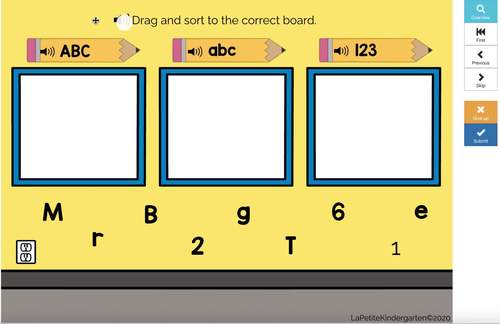 Back to School Letters and Numbers Sorting BOOM Cards by La Petite ...