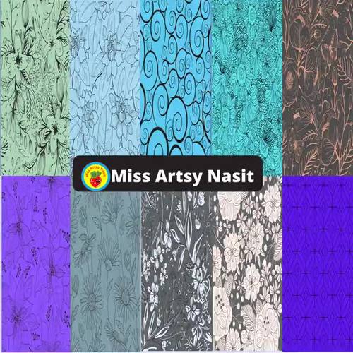 Digital paper bundle for Creator (Miss artsy Clipart) by Miss Artsy Nasit