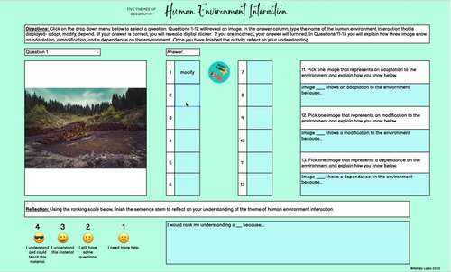 Five Themes of Geography: HEI Review (DIGITAL and PRINT versions!)