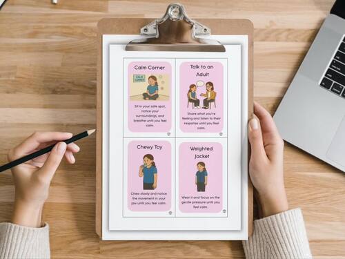 Movement and Calm Down Cards. Sensory Breaks. Self Regulation. Brain ...