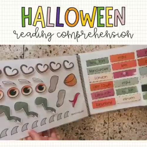 Halloween Reading Comprehension Booklet by Teaching Awake | TPT