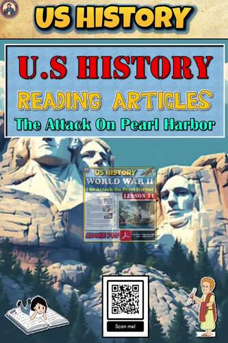 Attack On Pearl Harbor.L71 Bundle.Powerpoint. Worksheets.Articles.Notes