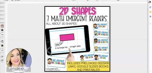 2D Shapes Math Emergent Readers Bundle {Seesaw & Google Slides™}