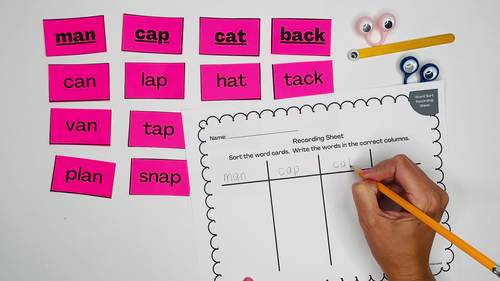 Short Vowel Word Study | Word Families | Worksheets | Google Classroom