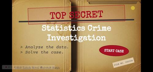 AP Statistics Review Game | Crime Investigation Activity | Interactive ...