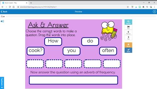 Adverbs Of Frequency Ask and Answer BOOM Cards by Love 2 Learn English