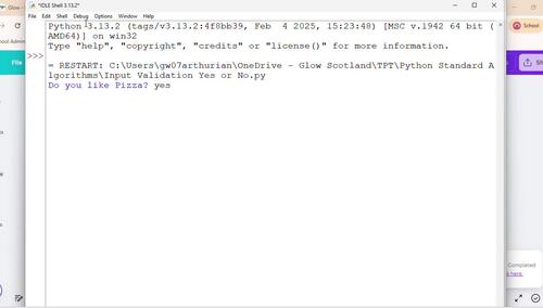 Input Validation in Python– Algorithm Coding for Middle & High school learners