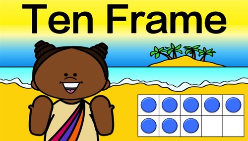Summer Ten Frame: Math Brain Break by Move and Groove Math | TPT