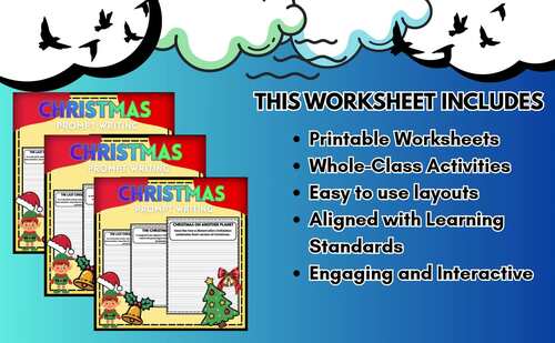 Holiday Creative Writing Bundle | 20 Pages of Christmas Story Starters ...