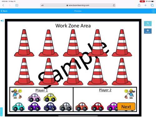 Open Ended Game Let's Take Turns Work Zone Area BOOM Card Deck Speech ...