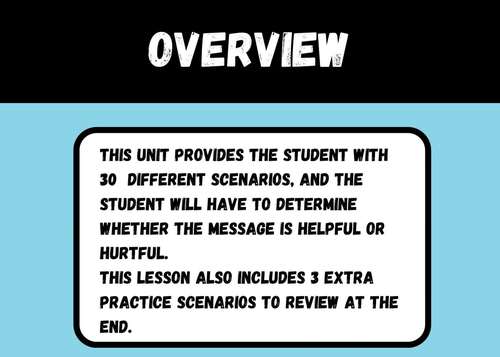 Helpful or Hurtful Comment- A Pragmatic Language Boom Deck Lesson