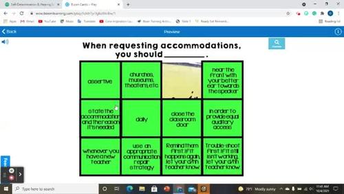 Self-Determination & Hearing Loss Boom Cards by The Tote Bag Teacher