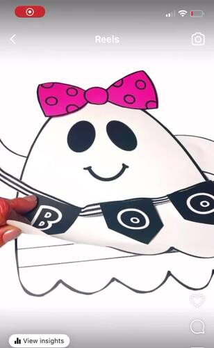 Halloween Craft | Ghost Craft and Writing Activity | Ghost BOO Craft