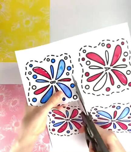 4th Of July Firework Name Craft No Prep Summer Art Project Cut & Paste ...