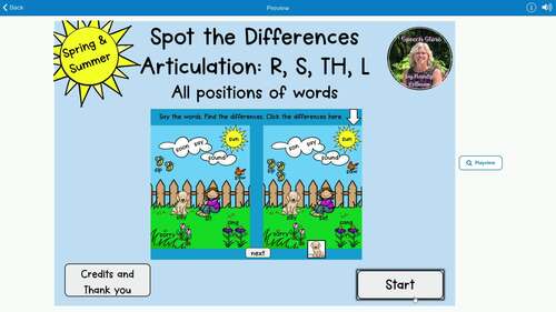 Articulation R S TH L Spring Spot the Difference Boom Deck | TPT