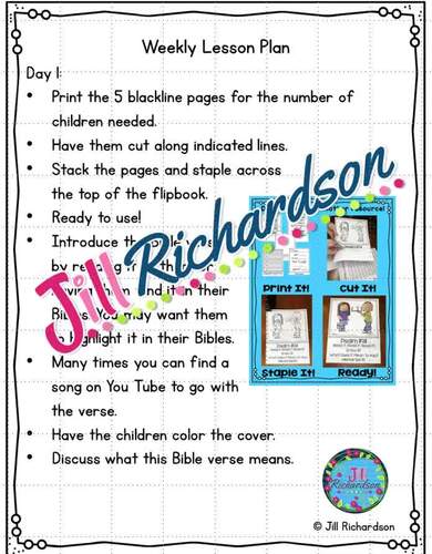 Bible Verse Memory Flipbook - Hebrews 13:8 by Jill Richardson | TPT