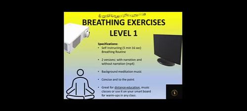 Breathing Exercises Level 1 by The Music Educator | TpT