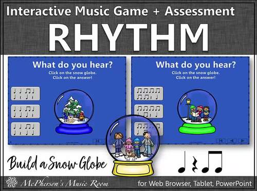 Winter Music | Eighth Notes Interactive Rhythm Game & Assessment {Snow ...