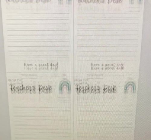 Teacher Stationery Bundle: Printable Teacher Notes/Notecards | TPT