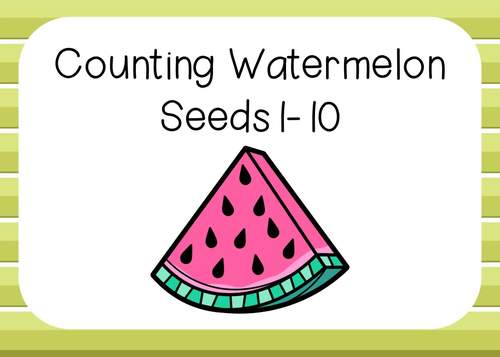 Summer Counting: Watermelon Seeds Digital Activity - BOOM CARDS™