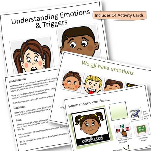 Emotions Activity Pack - Emotional Regulation - SEL - Set 1 | TPT