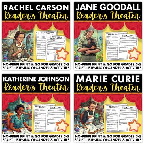 Famous Scientists Readers Theater Bundle Reading Activity Women's ...