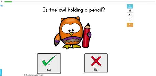 Fall Yes or No Questions | Autumn Boom Cards for Special Education