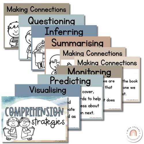 Reading Comprehension Strategies Posters | Modern Ocean English ...