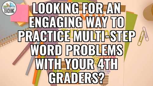 Daily 4th Grade Math Word Problem of the Day Yearlong Multi-Step ...