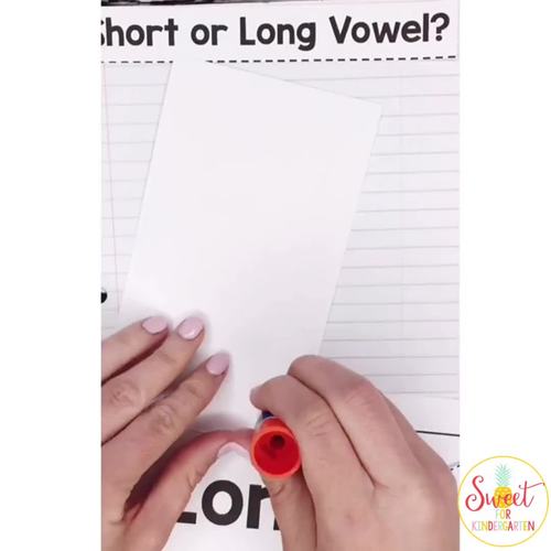 Long Vowels and Vowel Teams Phonics Interactive Notebook SOR Activity