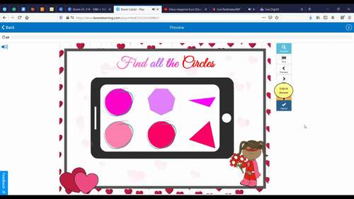 Valentines Day Math 2D Shapes Boom Cards 1st Grade Math Digital Math ...