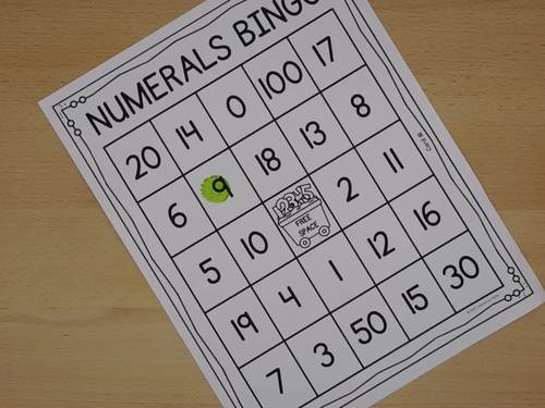 Number Bingo Game by Lessons by Molly | TPT