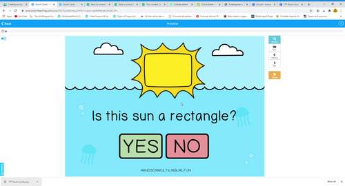 Shapes Boom Cards for Distance Learning by Hands-on Multilingual Fun