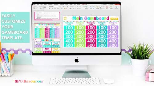 Back to School Jeopardy Game Template | Editable Classroom Game Show ...