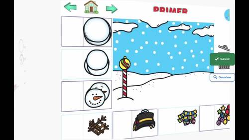 Sight Words GAME - Build a Snowman - Dolch Sight Words - Winter/ Christmas