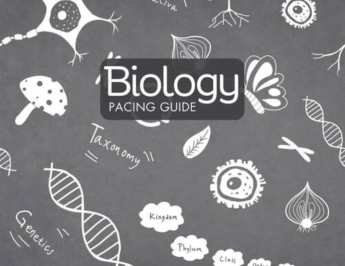 Biology Pacing Guide and Unit Proficiency Guide and Vocabulary Bundle