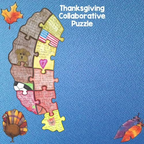 Thanksgiving Day Activities Collaborative Puzzle by Top Teaching Tasks