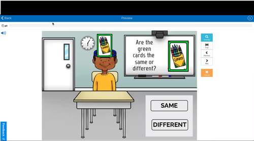 Back to School Same and Different Boom Cards™ | Digital Task Cards