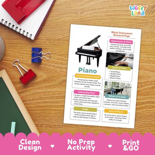 Piano Music Instrument Research Page | Music Appreciation & History ...