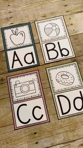 Alphabet Posters | Classroom Decor | WOODLANDS | TPT