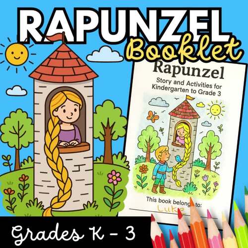 Rapunzel Story and Activities | Fairy Tale Reading Comprehension K-3